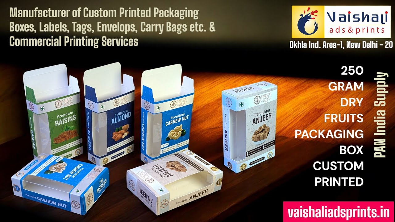 250GM DRT FRUITS PACKAGING BOX - CUSTOM PRINTED #customprintedboxes