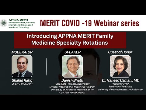 MERIT Webinar: Introducing APPNA MERIT Family Medicine Specialty Rotations