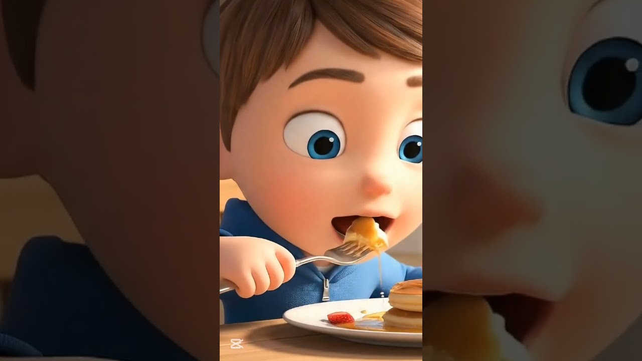 The Sweetest Pancake Stack Ever 🥞 #aiart #recation #cute #asmr #animation