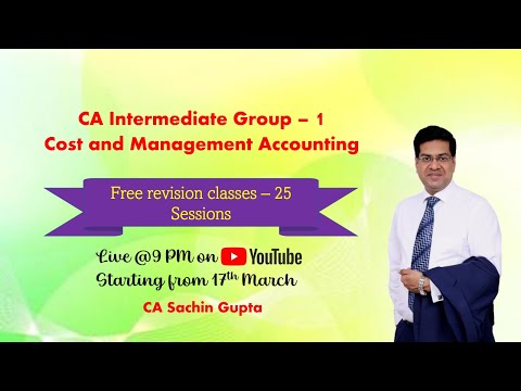 Class 5 | Revision Series | Material Cost | Inter Costing | CA Sachin Gupta