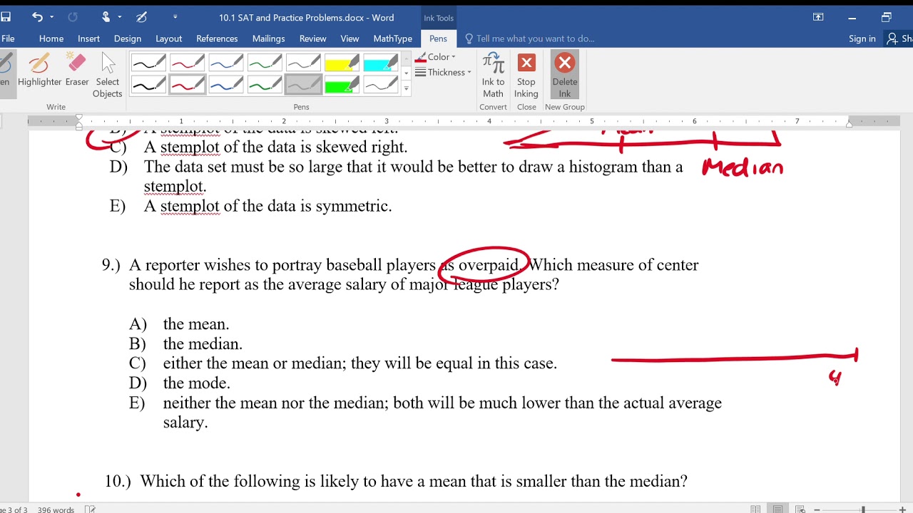 10 1 SAT and Practice Problems 6   10 docx