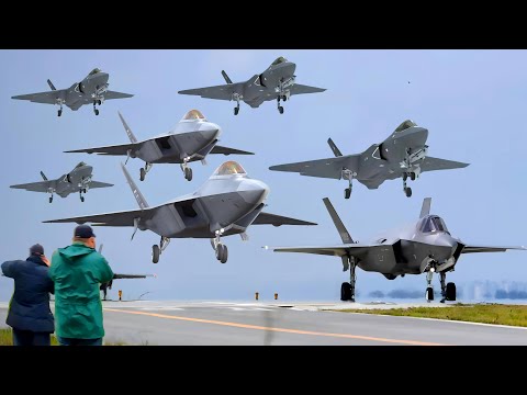 Finally: Dozens US air Force F-22 and F-35 Arrive In Middle East
