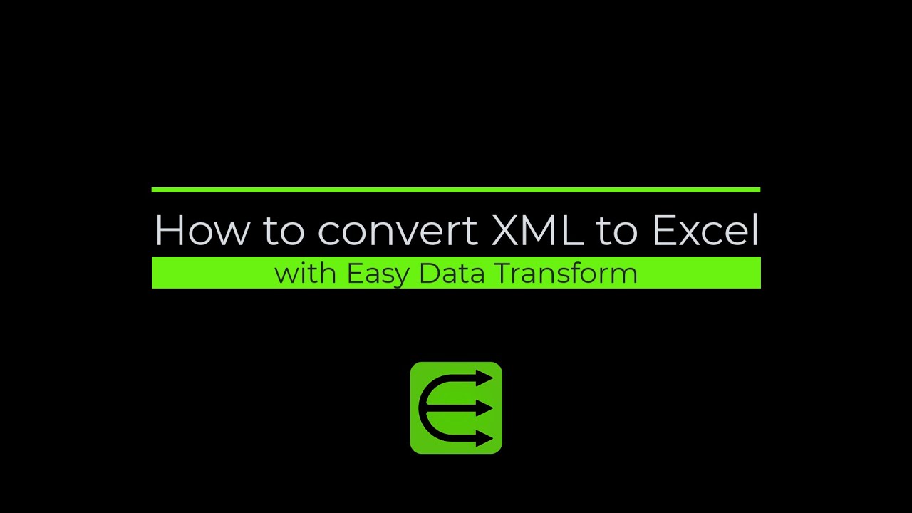 How to convert XML to Excel