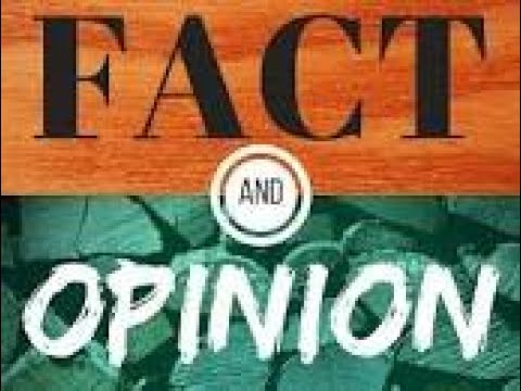 fact And opinion