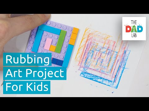 How to Make Rubbing Art with LEGO Bricks | Lockdown Activities for Kids | AD