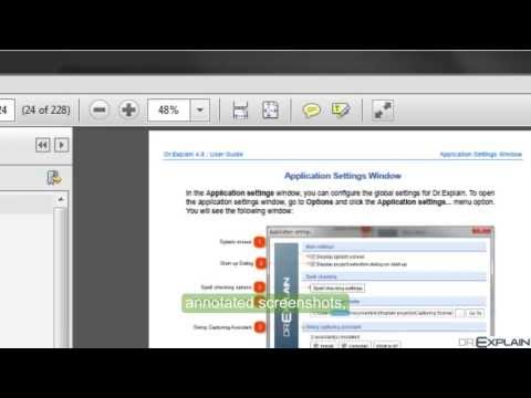 How to create user manuals and help files in PDF with Dr.Explain