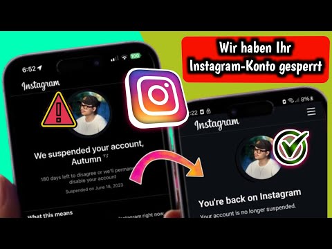 Wir haben Ihr Instagram-Konto gesperrt. 180 Tage Problem | Instagram-Konto gesperrt. Problem