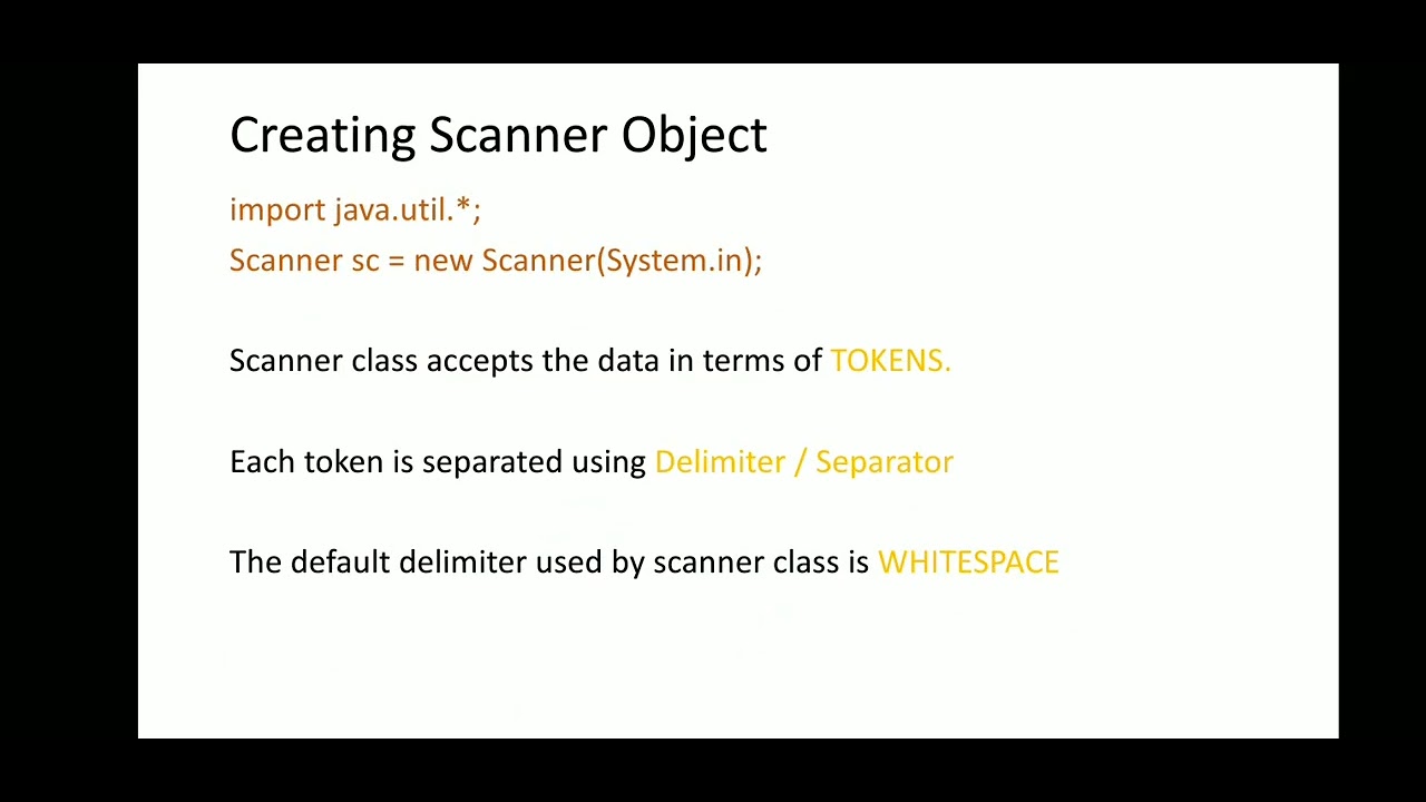 Scanner string tokenizer in java