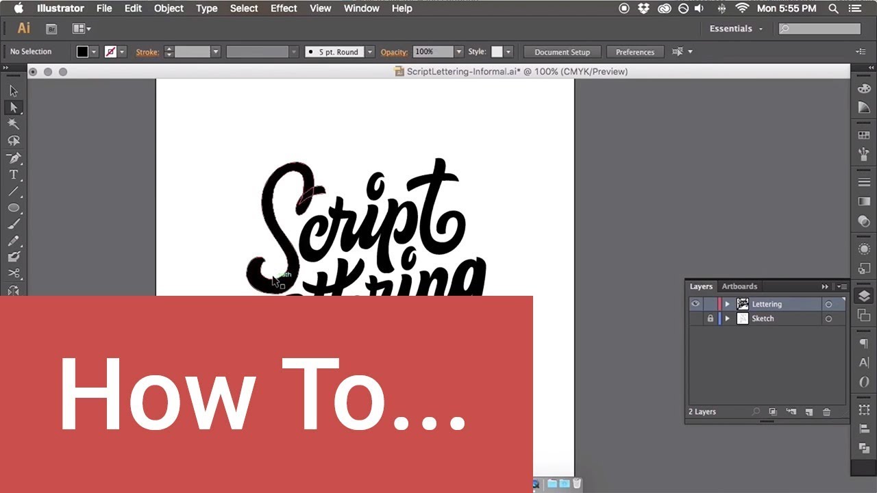 How to Vector Hand Lettering