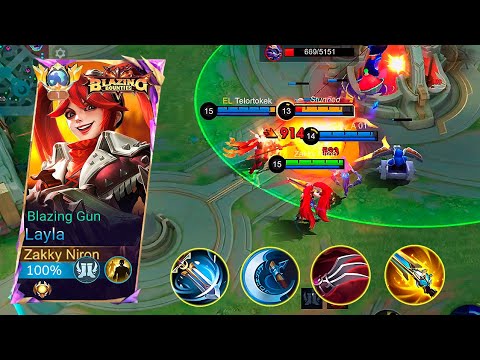 LAYLA HIGH DAMAGE HACK BUILD IS 100% BROKEN!!🔥🔥(MUST TRY!) BUILD TOP 1 GLOBAL LAYLA ~ MLBB