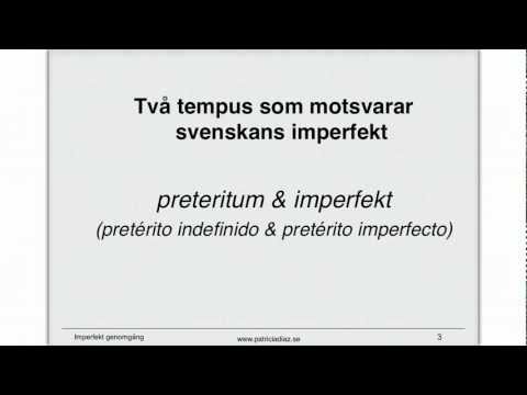 Preteritum och imperfekt 2 | Aprendiendo español