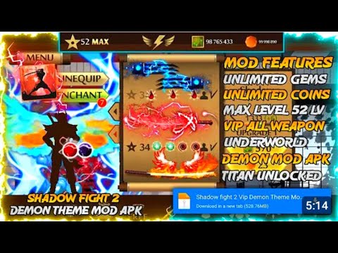 π₯ Shadow Fight 2 MOD APK 2.41.6 β DEMON THEME MOD + VIP Unlocked! Everything unlocked π π₯