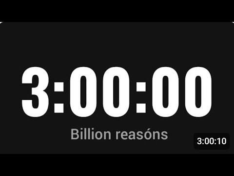 3 Hour Countdown Timer 🌸 Flip Clock with Simple Beeps 🔔
