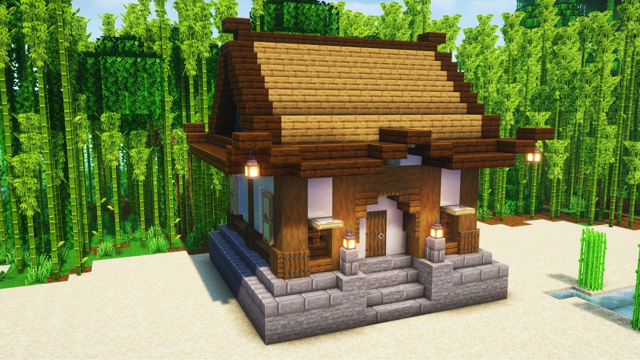 Minecraft Japanese House Tutorial - How to Build a Small Japanese House ...