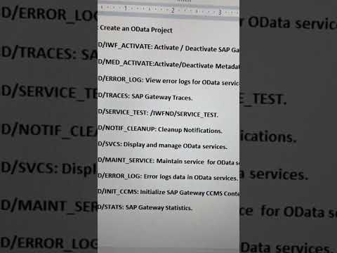 SAP ABAP OData