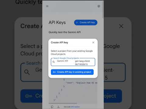 Gemini API key How to generate #apikey #geminiapikey