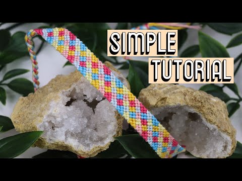 WOVEN FRIENDSHIP BRACELET TUTORIAL [CC] || Friendship Bracelets