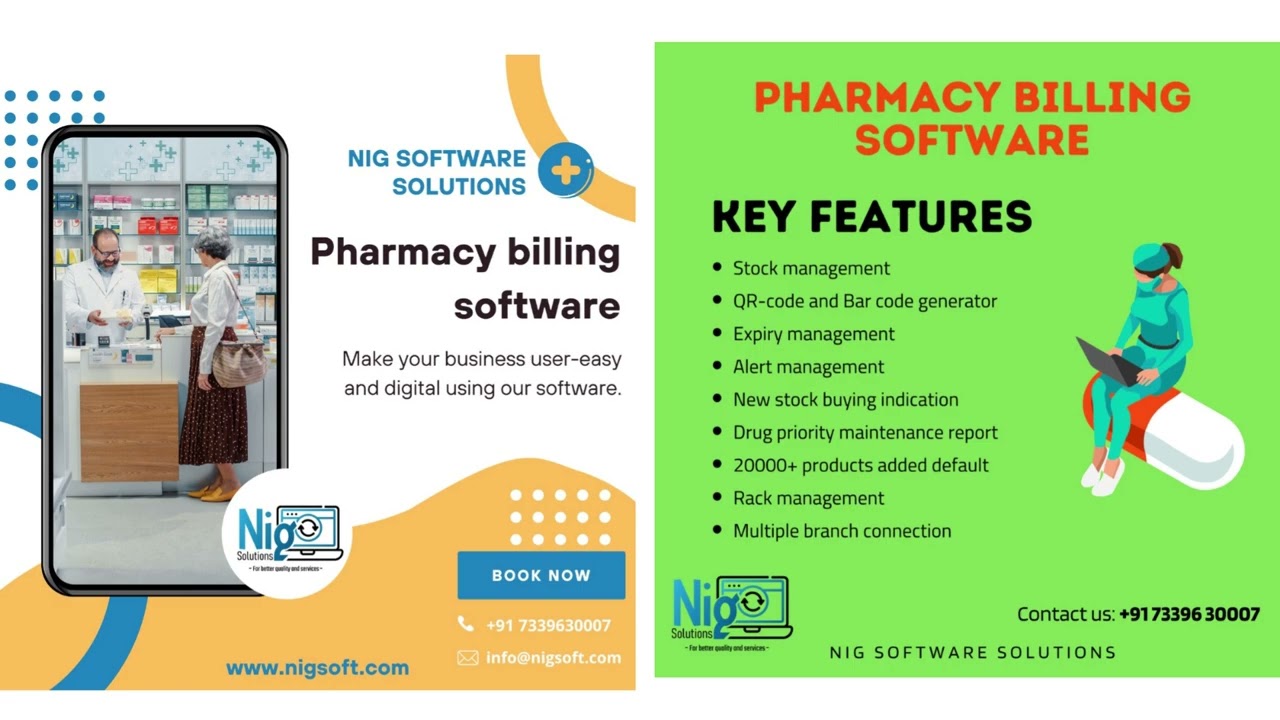 Online Pharmacy key features,  by  NIG Software Solutions
