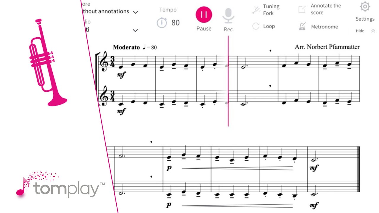 10 duos pour apprendre la trompette (niveau débutant, avec partitions)