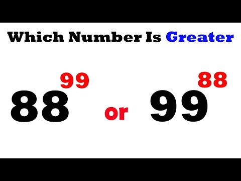 Which Number is Larger? 88^99 or 99^88 Olympiad Maths @mathsmood