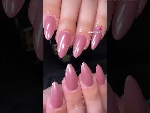 Pink Chrome Nailsโจ#gelxnails #gelx #chromenails #pinkchromenails #almondnails #nails #nailsinspo