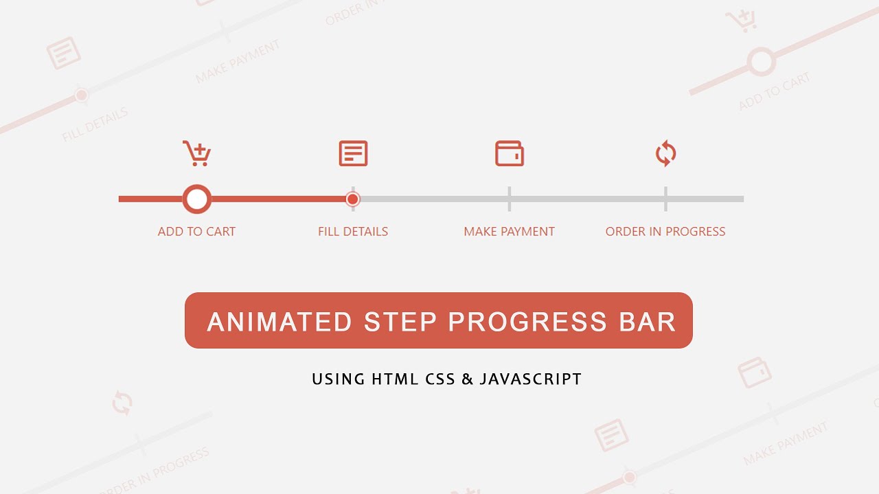 Animated  Step Progress Bar in HTML CSS & JAVASCRIPT