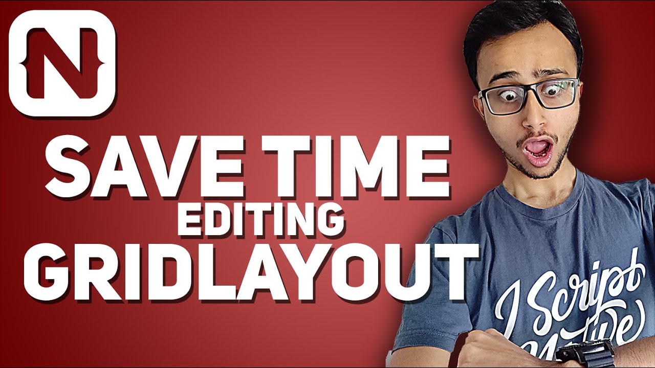 NativeScript GridLayout Productivity Tip with VSCode