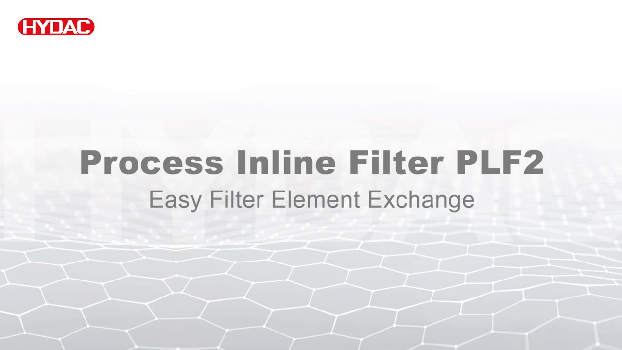 HYDAC Process Inline Filter PLF2 - Easy Filter Element Exchange