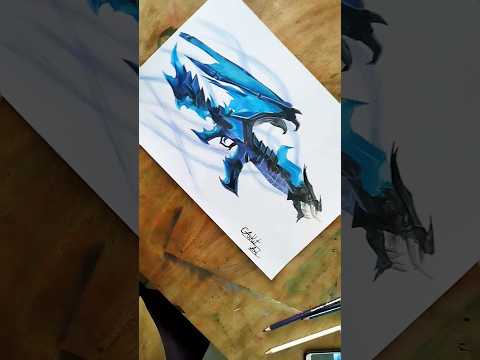😈freefiremax💯 AK47 EVO GUN SKIN😎 drawing😍 #art #shorts #shortvideo #freefireindia #viral #artist