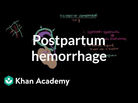 Postpartum hemorrhage | Reproductive system physiology | NCLEX-RN | Khan Academy