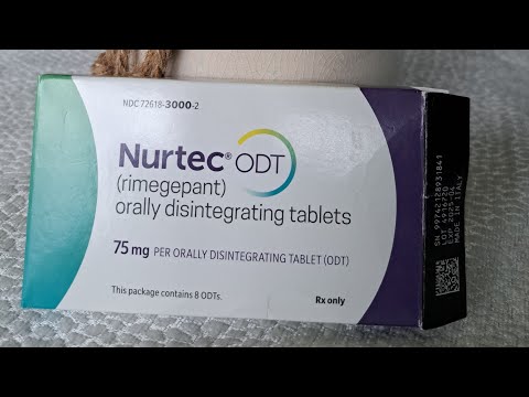 Review of Nurtec ODT 75mg (rimegepant) CGRP inhibitor for Migraine in adults. #migraine #nurtec