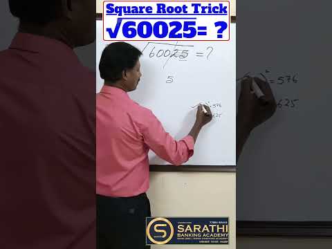 MIND BLOWING Square Root Trick to Solve 60025! #shorts #maths