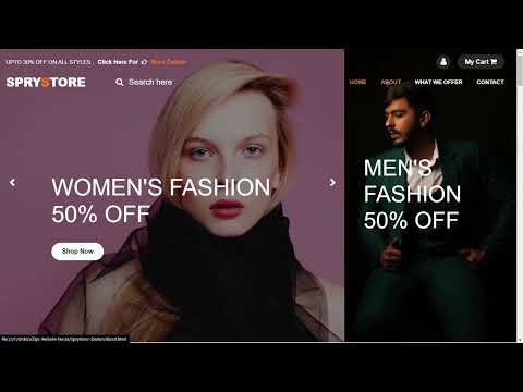 E Commerce Website Template in HTML and CSS || With Source Code || Download free E-Commerce Website