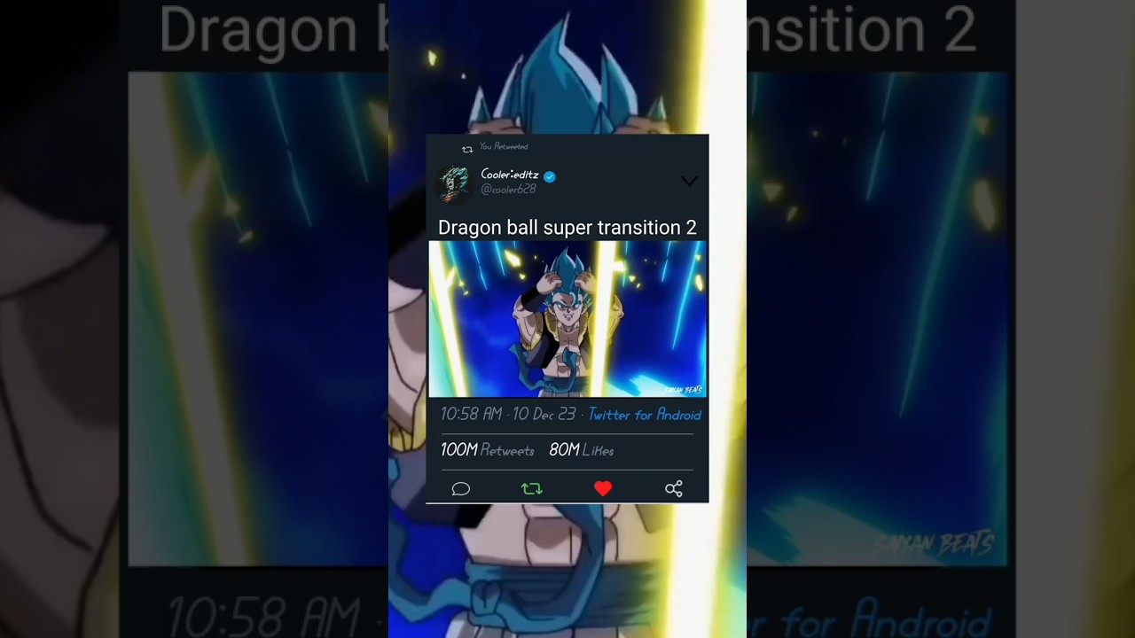 Dragon Ball super transition 2 | dbs | transition | goku