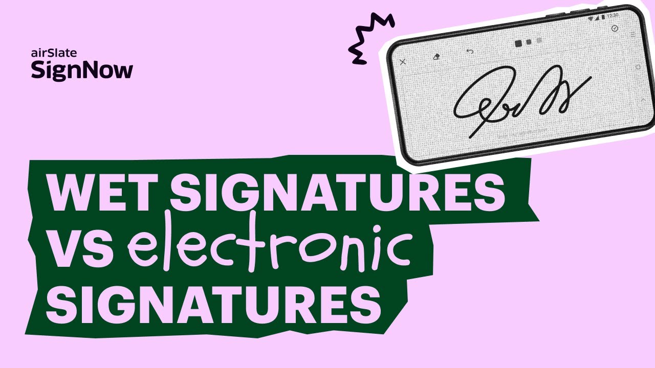 eSignatures vs Ink Signatures Explained
