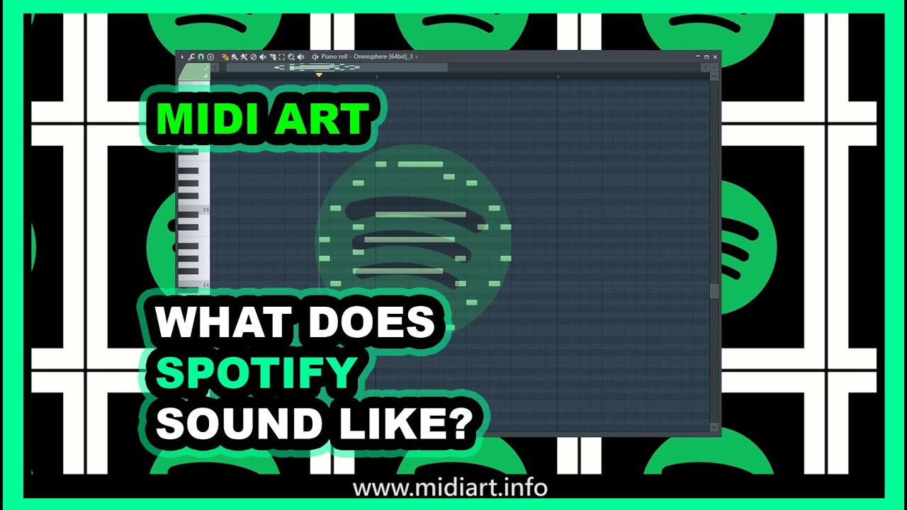 A spotify design midiart by midiARTinfo