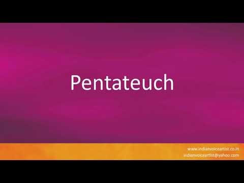 How to pronounce "Pentateuch". (British and American)
