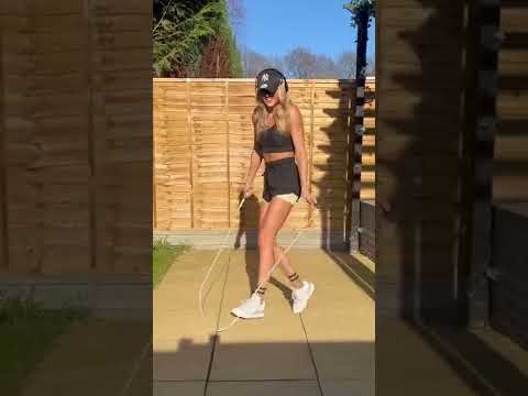 No diggity jump rope footwork 💃🏼 #jumprope #skipping #fitness