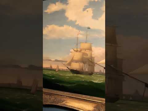 The Ships "Winged Arrow" and "Southern Cross" in Boston Harbor by Fitz Henry Lane, 1853 ~ #art