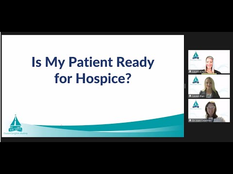 Is My Patient Ready for Hospice?