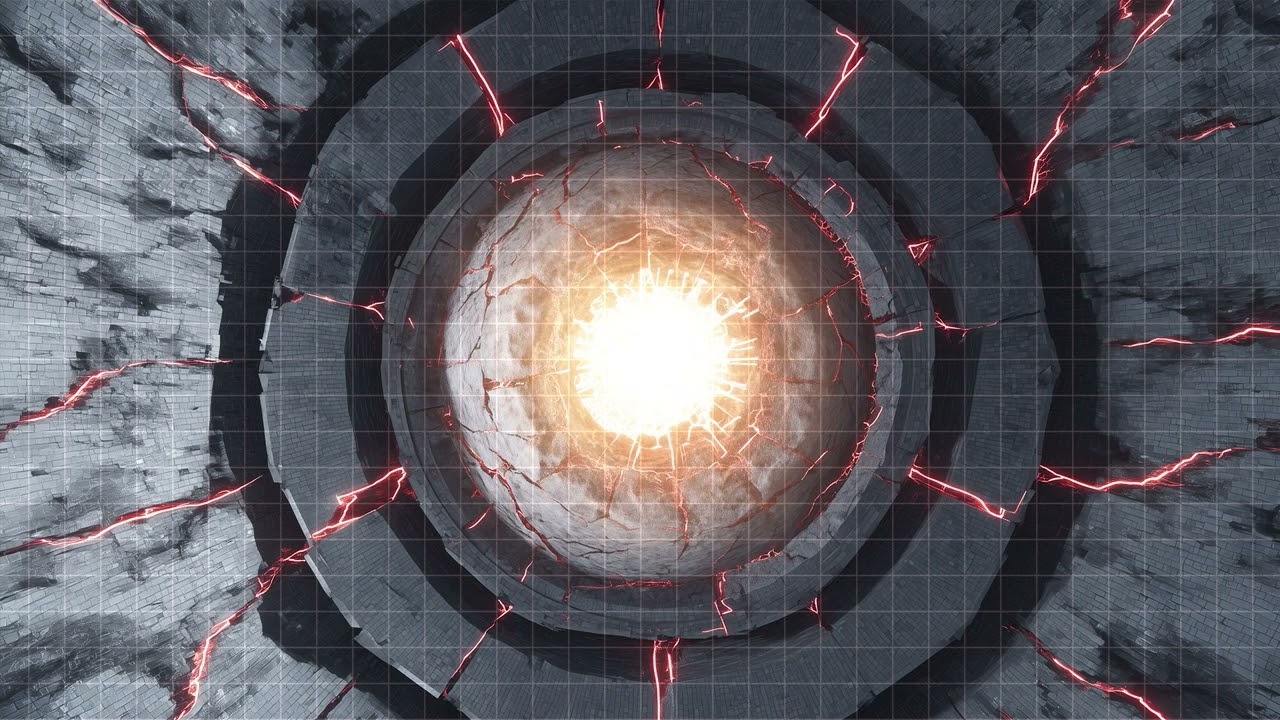 D&D | Obsidian Core Part 1 Grid | Animated Battle Maps