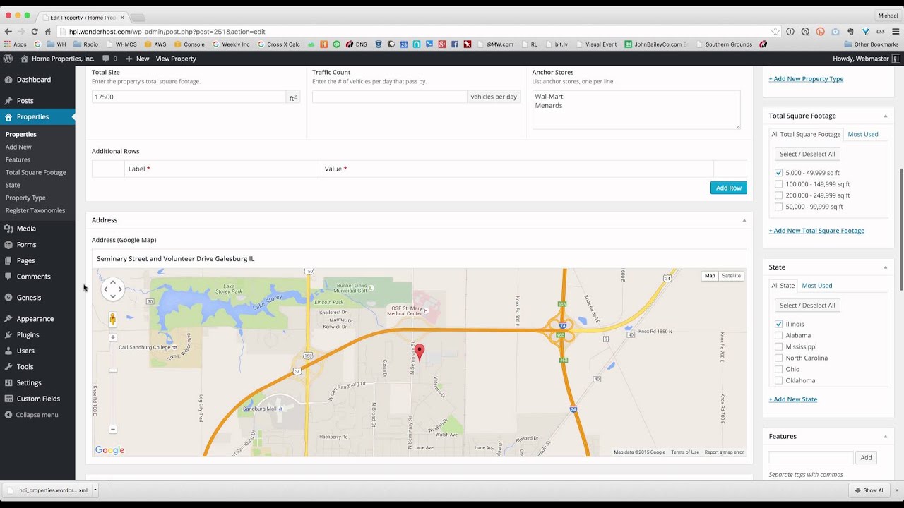 HPI Properties: Setting the property address
