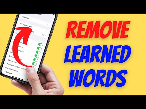 How To Remove Learned Words From iPhone Keyboard