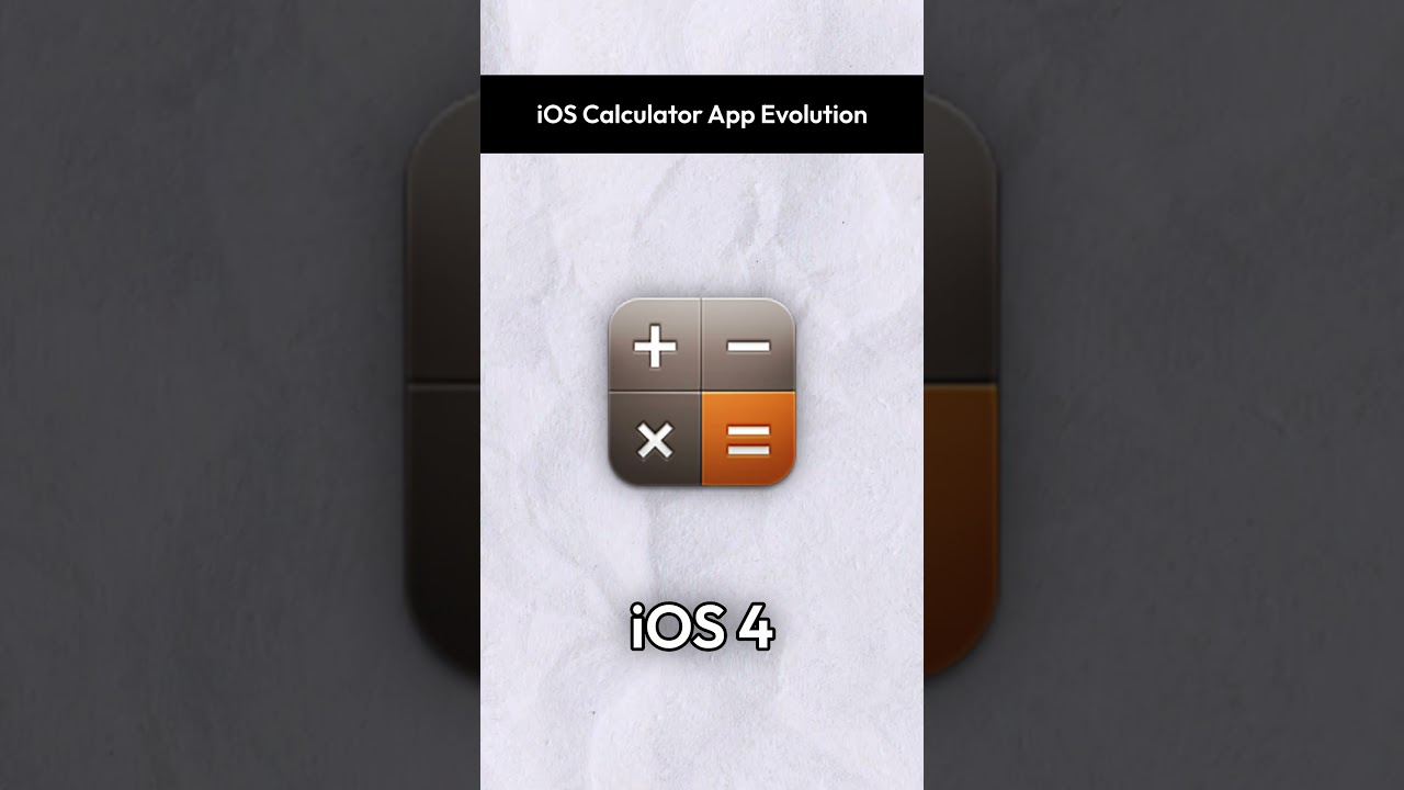 iOS Calculator App Evolution #smartphone #technology #apple #ios
