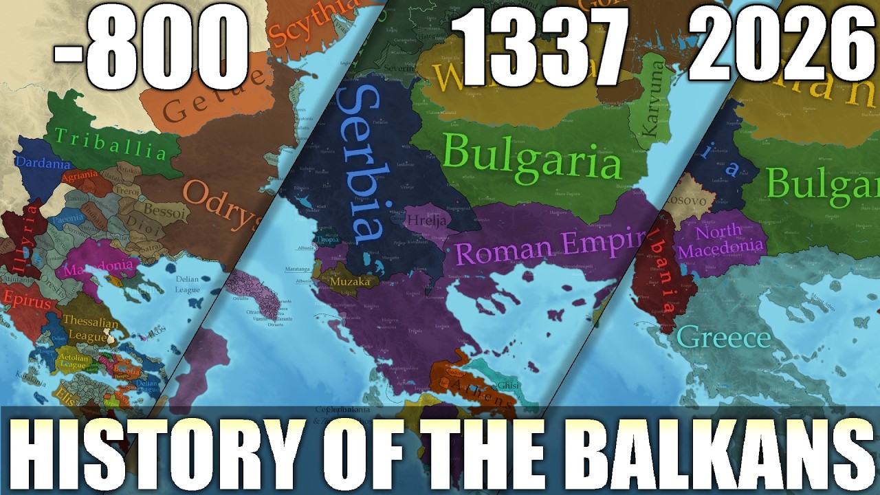 The History of the Balkans on maps Every Year