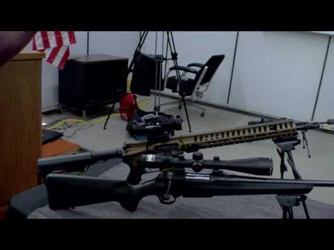 What are the three main components of a firearm?