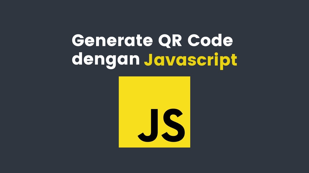 Generate QR Code dengan Javascript [speed code]
