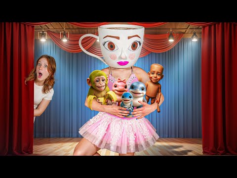 WE CAUGHT BALLERINA CAPPUCCINA WITH HER BABIES IN REAL LIFE!