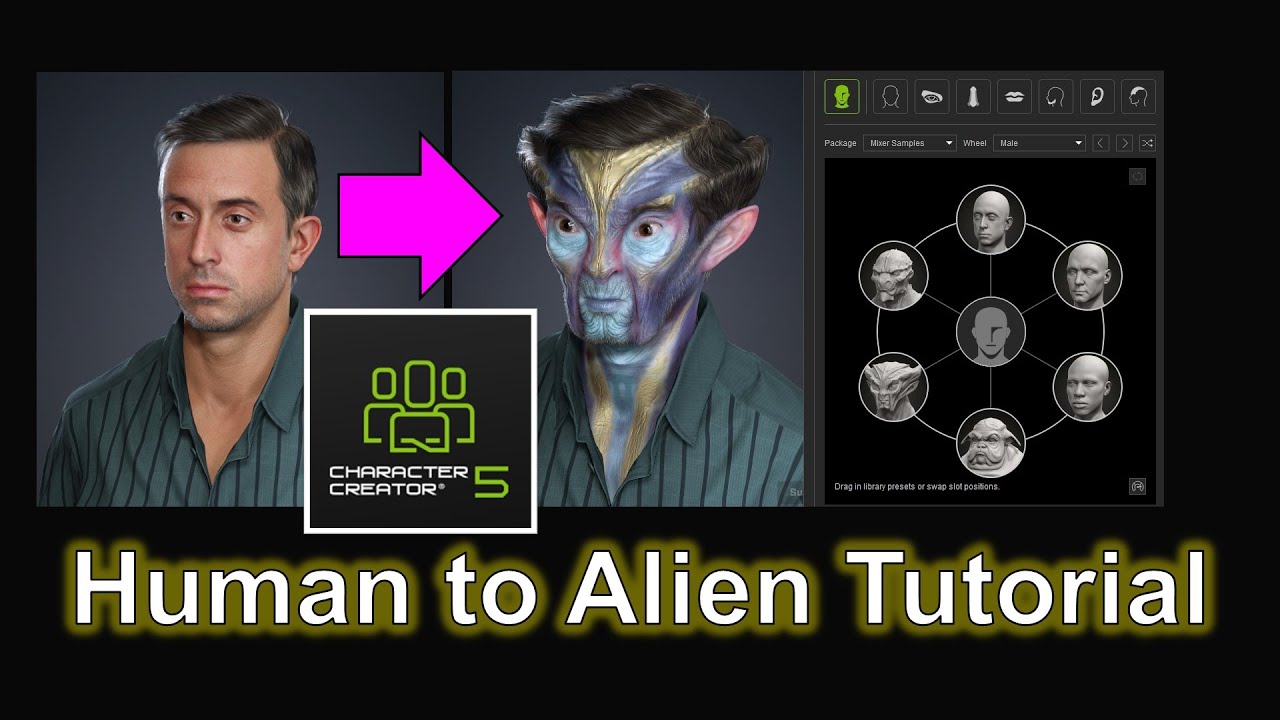 CC5 Human to Alien Transformation | Actor Mixer Plugin & Alien Mixer Tutorial