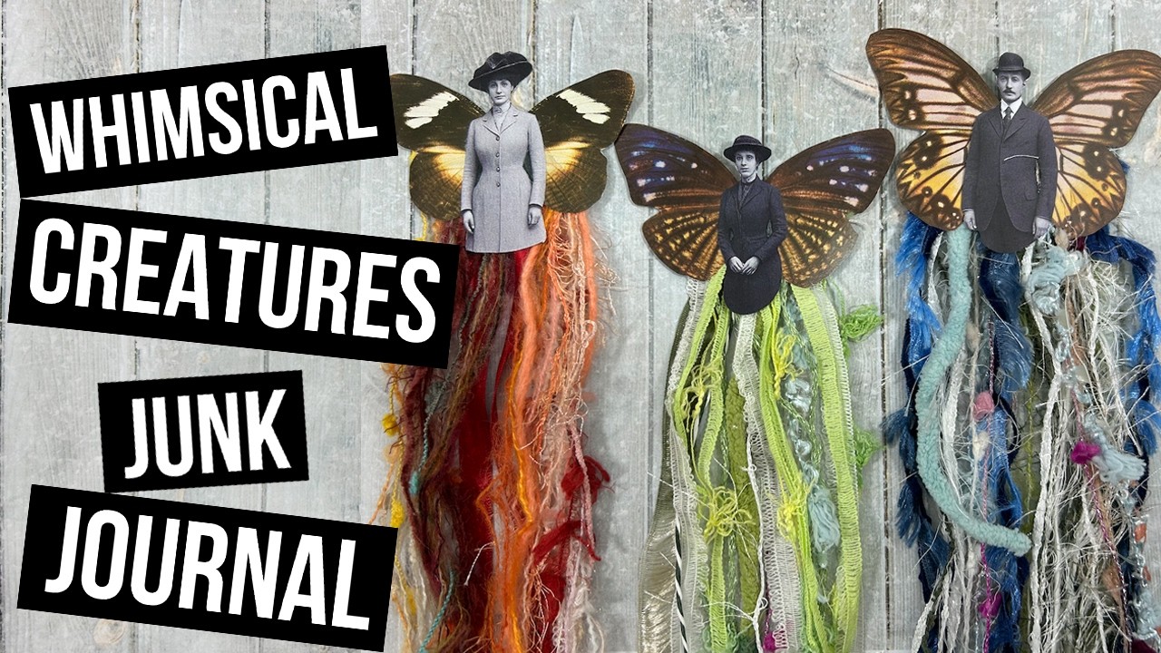 🎨✨ Create Crazy Colorful Whimsical Creatures for Your Art Junk Journal  | Fun DIY Tutorial